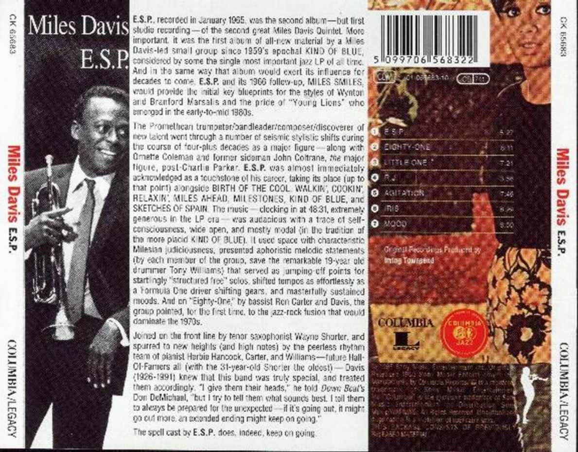 Miles Davis Esp : Back | CD Covers | Cover Century | Over 1.000.000 ...